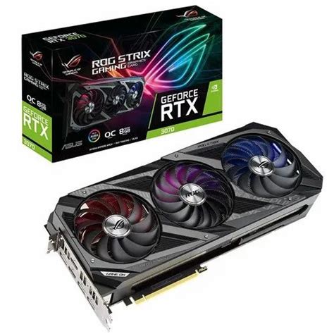 Asus ROG Geforce Strix RTX 3070 8Gb GDDR6 OC Edition Gaming Graphics