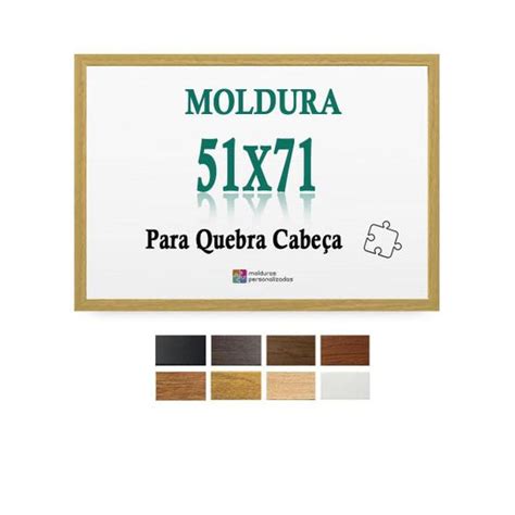Moldura Cru 51X71 Para Quebra Cabeça Grow 1000 Pecas Petg Molduras
