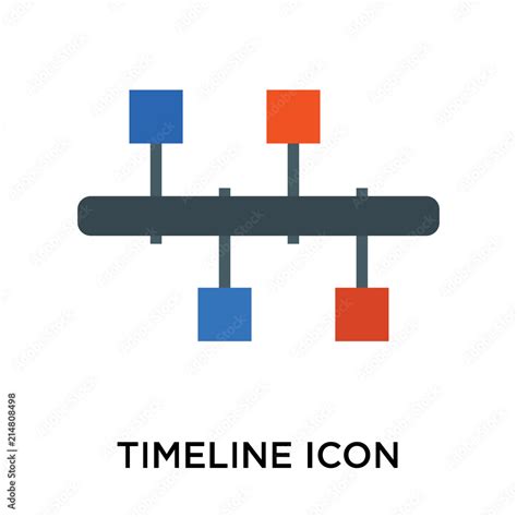 Timeline Icon Vector Sign And Symbol Isolated On White Background