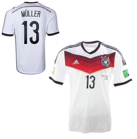 Adidas Deutschland Trikot 13 Thomas Müller WM 2014 DFB Heim Herren S M