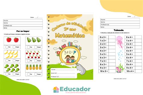 20 Atividades de Matemática para 3º ano Educador