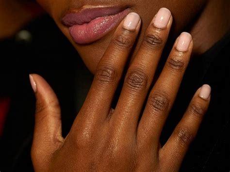 Milky Nude Nails For Dark Skin 15 Ideas Embracing Elegance And Versatility