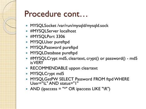 ppt virtual hosting with pureftpd and mysql powerpoint presentation free download id 4670444