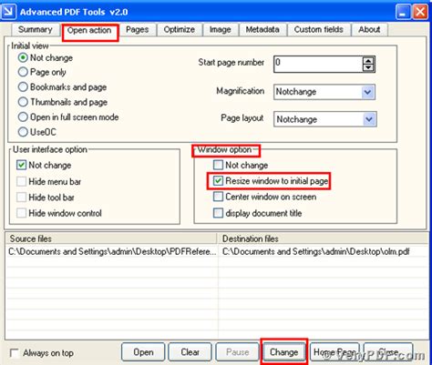 resize the window of pdf reader by using the advanced pdf tools verypdf knowledge base