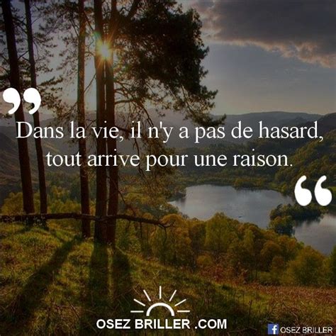Dans La Vie Il N Y A Pas De Hasard Tout Arrive Pour Une Raison