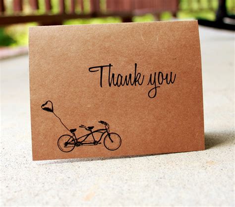 Bicycle Thank You Cards Bike Built For Two Cards Love Thank