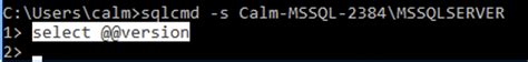 Check Mssql Version Via Command Prompt Virtualization Dbaas