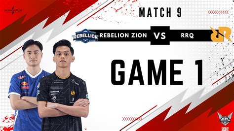 REBELLION ZION VS RRQ WEEK 1 DAY 4 GAME 1 MPL ID S12 Mplids12