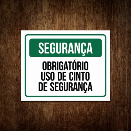 Placa Sinalização Segurança Uso obrigatórioSinalizo Placas de