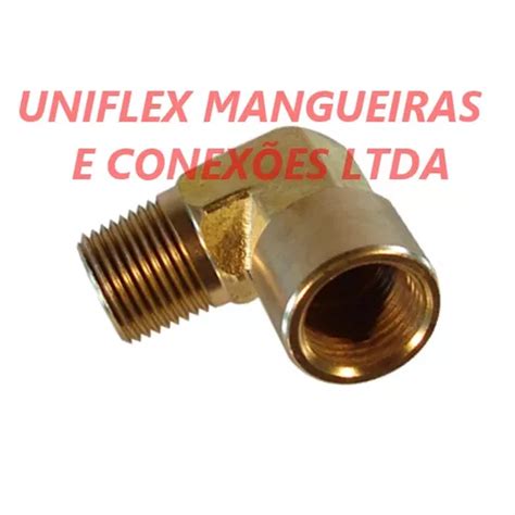 Cotovelo 90º Macho fêmea 1 4 npt forjado Latão L9mf n04 MercadoLivre