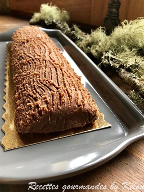 Bûche express marron chocolat