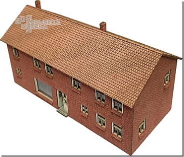 Modellbausätze und Modellzubehör Zweigeschossiges Wohnhaus