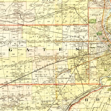 Vintage Map Of Monroe County New York 1887 By Ted S Vintage Art
