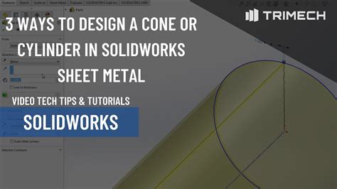 Solidworks Tips And Tricks How To Flatten A Cone Off