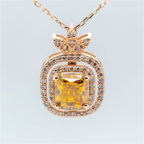 No Reserve Price Karaat Ros Goud Collier Met Hanger Catawiki