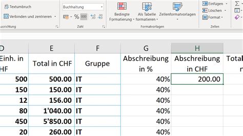 Excel Wenn Formel Format Bertragen Rechnen Im Excel