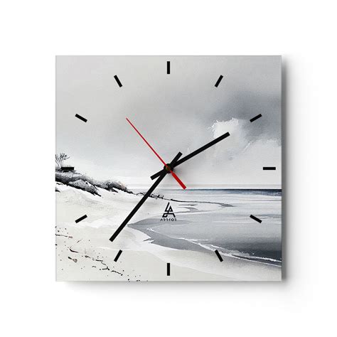 Zegar ścienny Od zawsze razem 40x40cm Wydmy Plaża Ocean