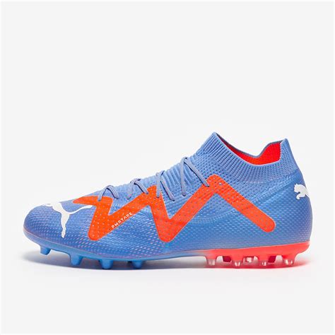 Puma Future Ultimate MG Azul Destello Puma Blanco Puma Ultra Naranja