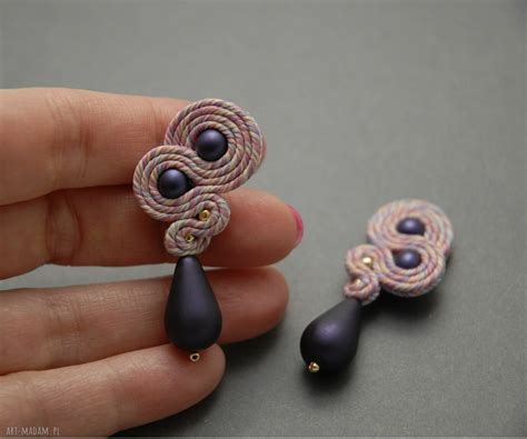 klipsy handmade kolorowe sutasz Si Su ღ art Madam pl