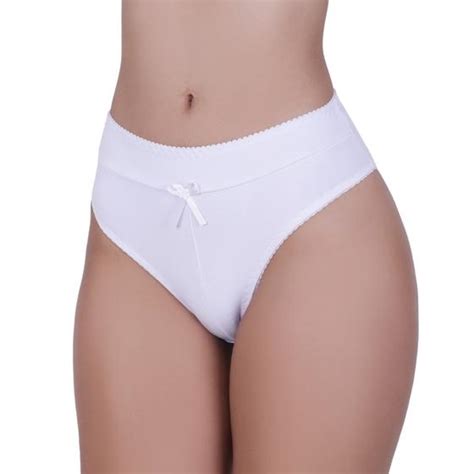 Calcinha Cotton Tanga Cós Alto Duplo Modeladora Pós Parto CALCINHA