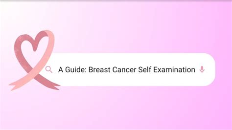 A Guide Breast Cancer Self Examination Breast Cancer Awareness Month