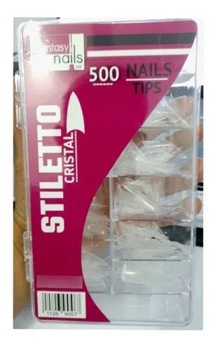 Caja Tips Stileto Cristal C 500 Pzs Uñas Fantasy Nails MercadoLibre