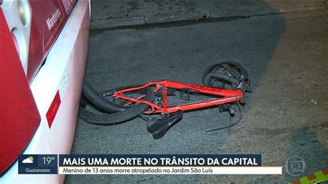 Vídeo mostra momento em que adolescente foi atropelado na Zona Sul de