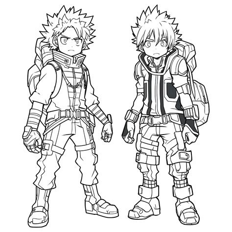 My Hero Academia Ausmalbild Kostenlos Herunterladen