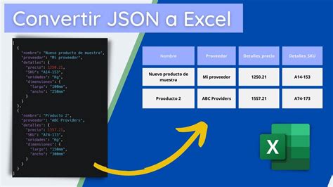 Convertir JSON A Tabla Con Macro En Excel YouTube