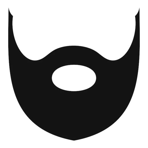 Premium Vector Hipster Beard Icon Simple Illustration Of Hipster