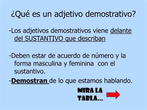 PPT Los Adjetivos Demostrativos PowerPoint Presentation Free