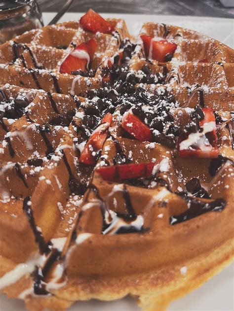 Waffle Aesthetic Brunch Breakfast Aesthetic In 2022 Chocolate