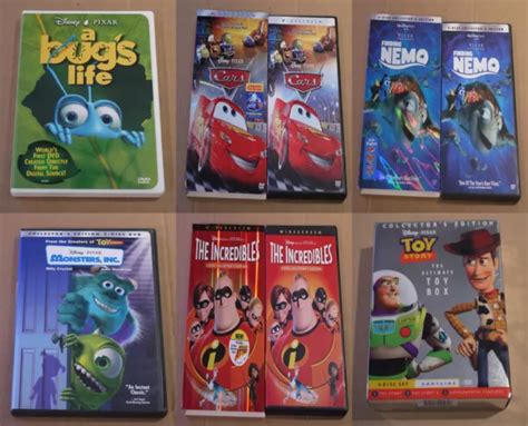 BUGS LIFE CARS Finding Nemo Monsters Inc Incredibles Toy Story Disney