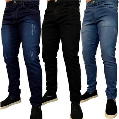 Kit 3 Calças Jeans Masculina Skinny Direto Da Fábrica APOLLOGY