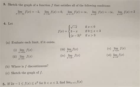 solved 3 sketch the graph of a function f that satisfies