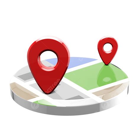3d Two Pin Maps Location Marker Front View Clipart Pin Clipart