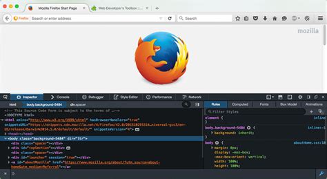explore firefox developer tools