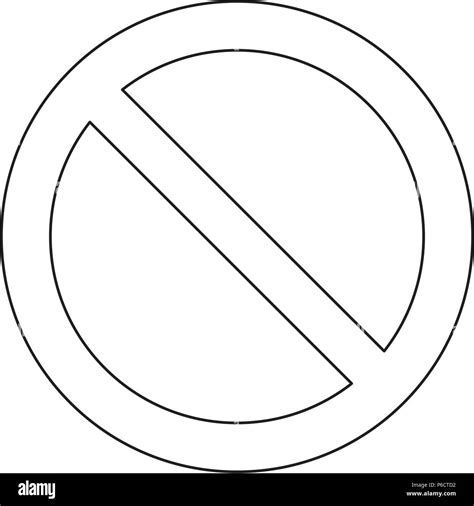 Icono De Se Al De Prohibido Sobre Fondo Blanco Ilustraci N Vectorial