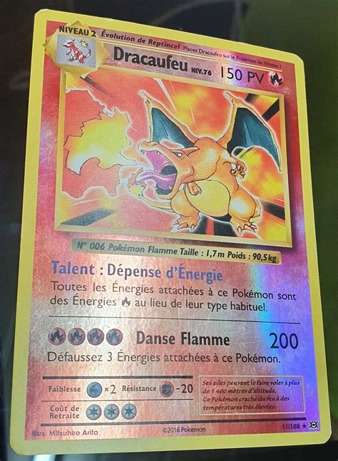 carte Pokémon 11 108 Dracaufeu Niv 76 150 PV HOLO Carte à carte