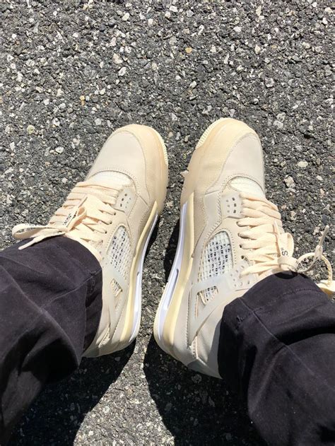 Jordan 4 Off White Outfit Off White Jordan 4 Sail White Shoes Outfit