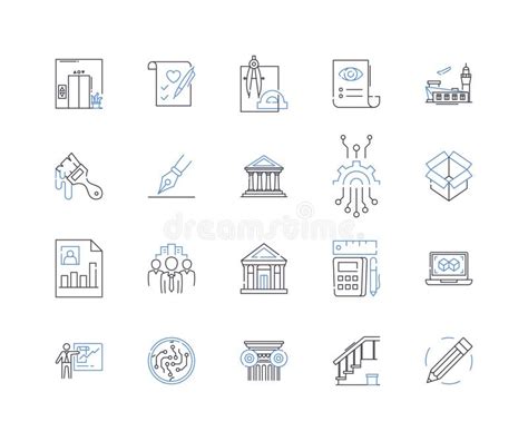 Statistical Techniques Line Icons Collection Regression Anova
