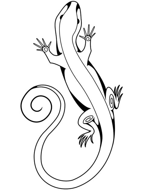 Coloriage Lézard à imprimer sur ColoriageEnfant