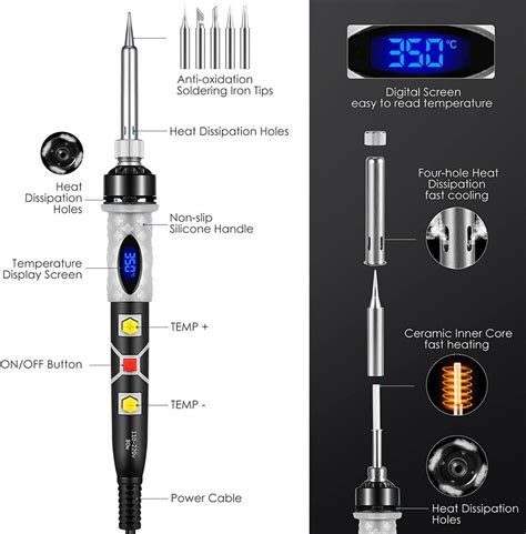 Cheap Electric Soldering Iron Pen Tool Kit 80W 110V 220V Welding Solder