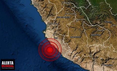 Sismo fuerte se registra en el mar de Ica Perú hace minutos