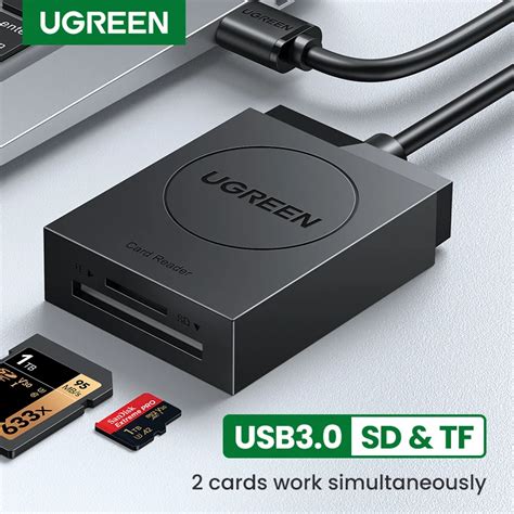 UGREEN Card Reader USB3 0 To SD Micro SD TF Card Adapter For Laptop PC