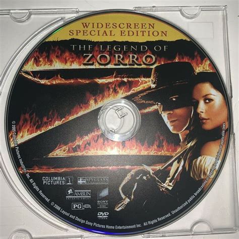 The Legend Of Zorro Dvd Widescreen Special Edition Disc Only