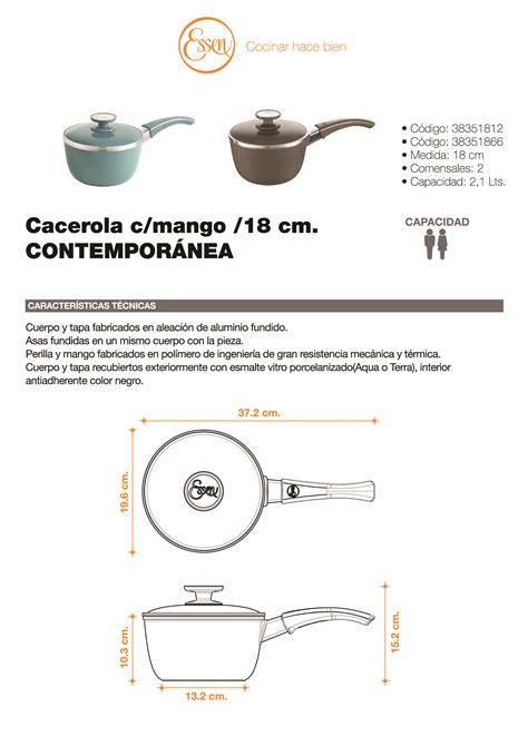 Cacerola De Cm Aqua Viena Muebles