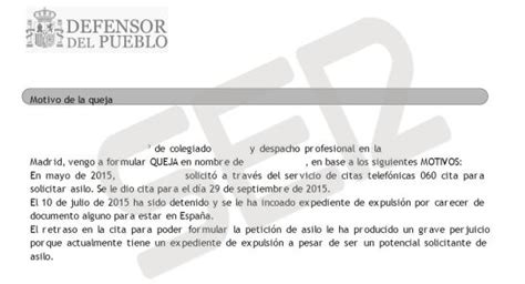 Carta De Solicitud De Asilo