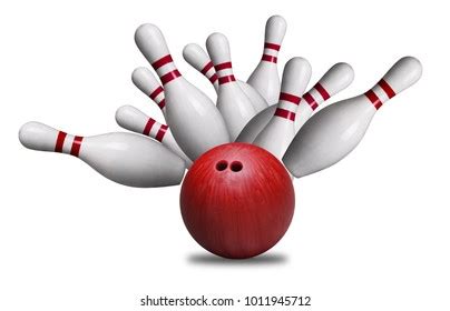 Bowling Pins And Ball