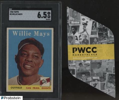 1958 Topps 5 Willie Mays San Francisco Giants HOF SGC 6 5 PWCC E TOP